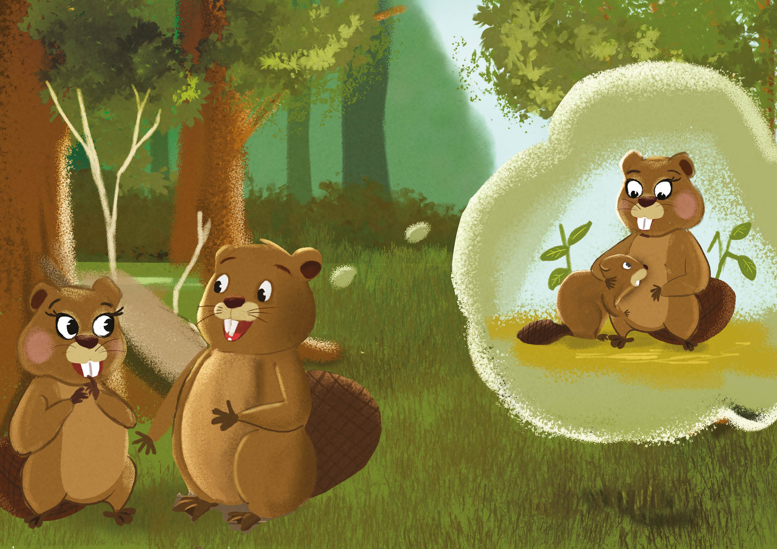 Chompy and Hazel, the Ewhurst Park beavers, star in their own book ...